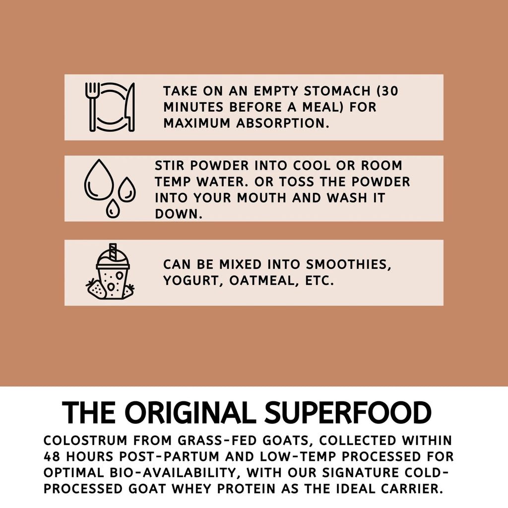 boost immunity with goat colostrum