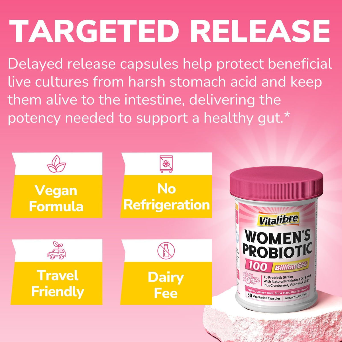 Boost immunity with women's probiotics