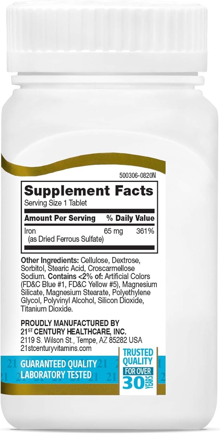 Boost iron levels with 21st Century