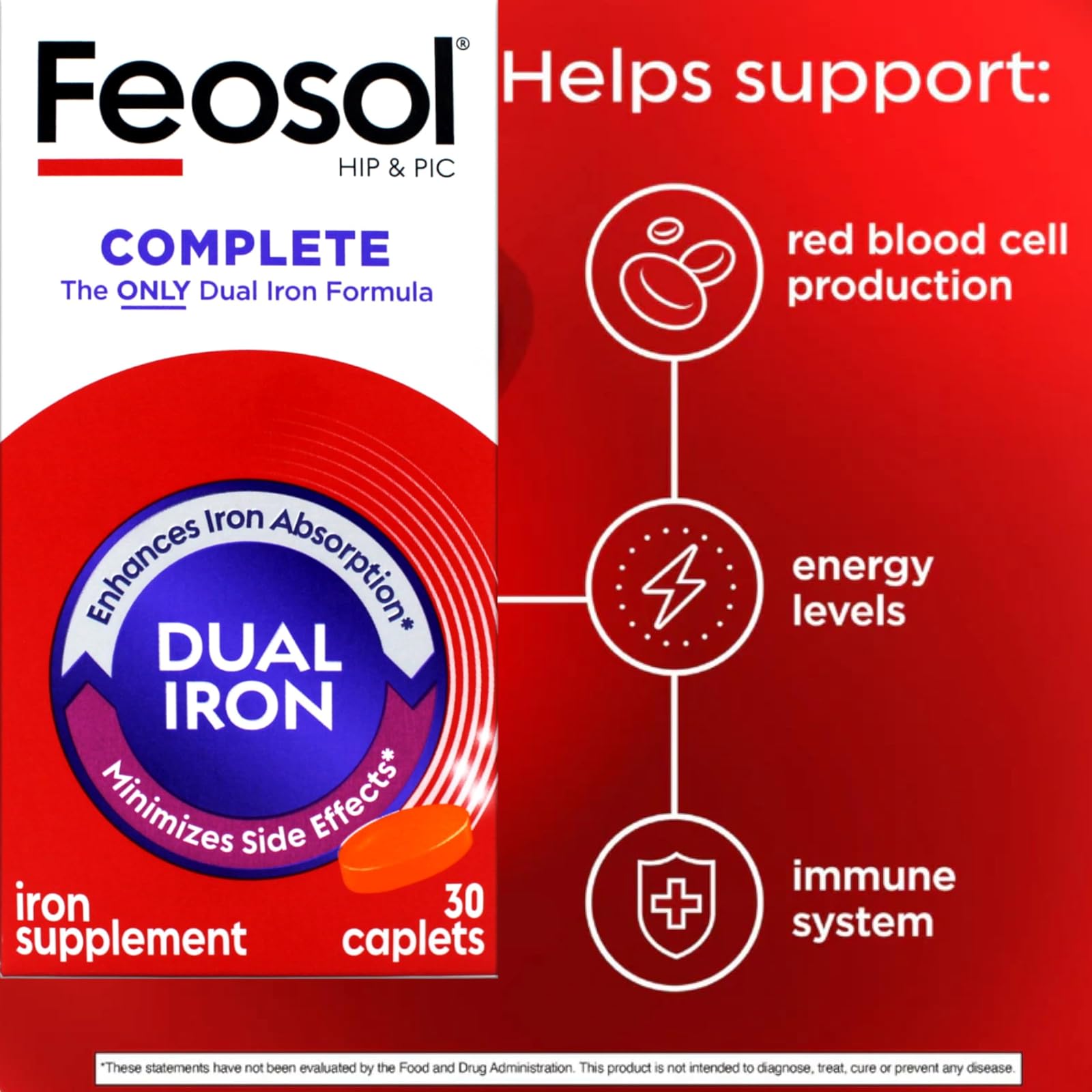 boost iron levels with Feosol