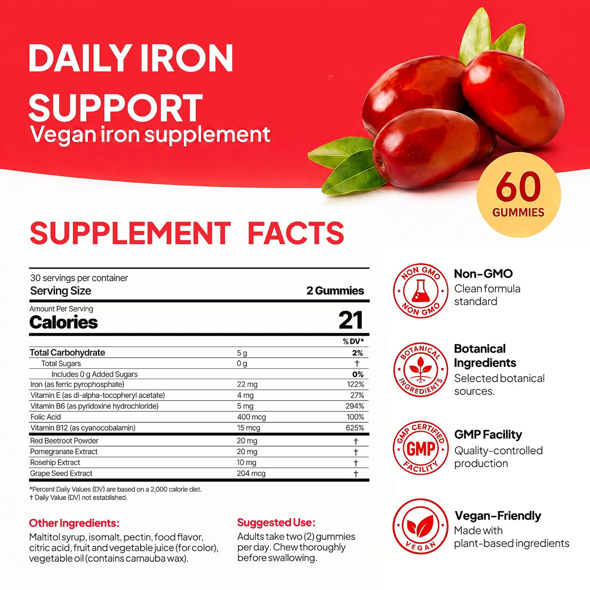boost iron levels with gummies