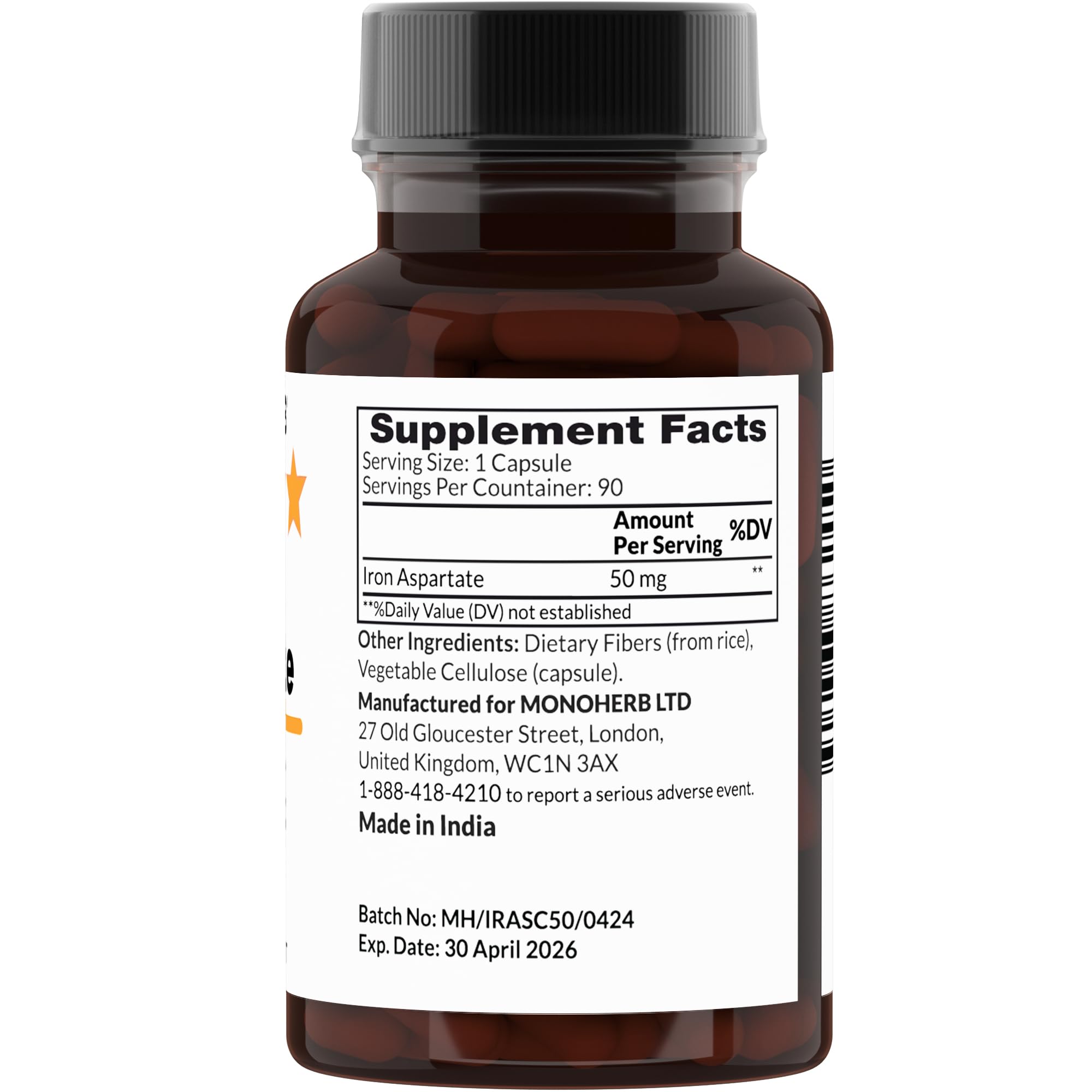 Boost iron levels with Iron Aspartate
