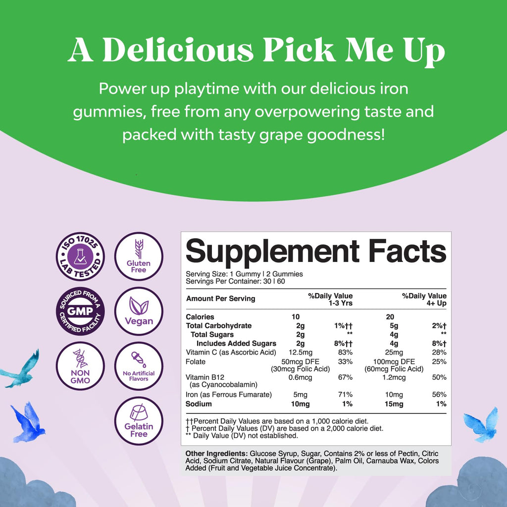 boost kids' iron levels with gummies