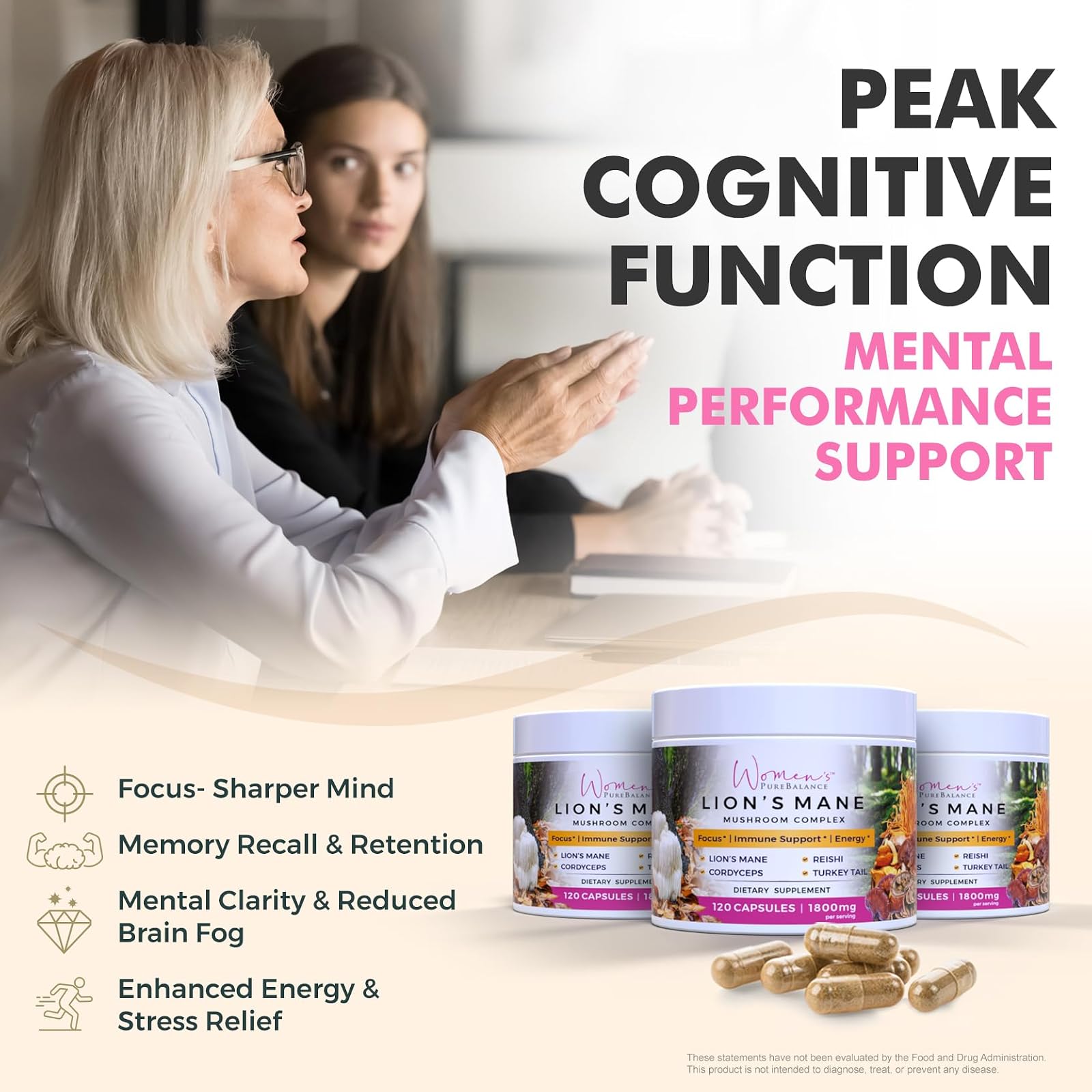 boost mental clarity lion's mane capsules