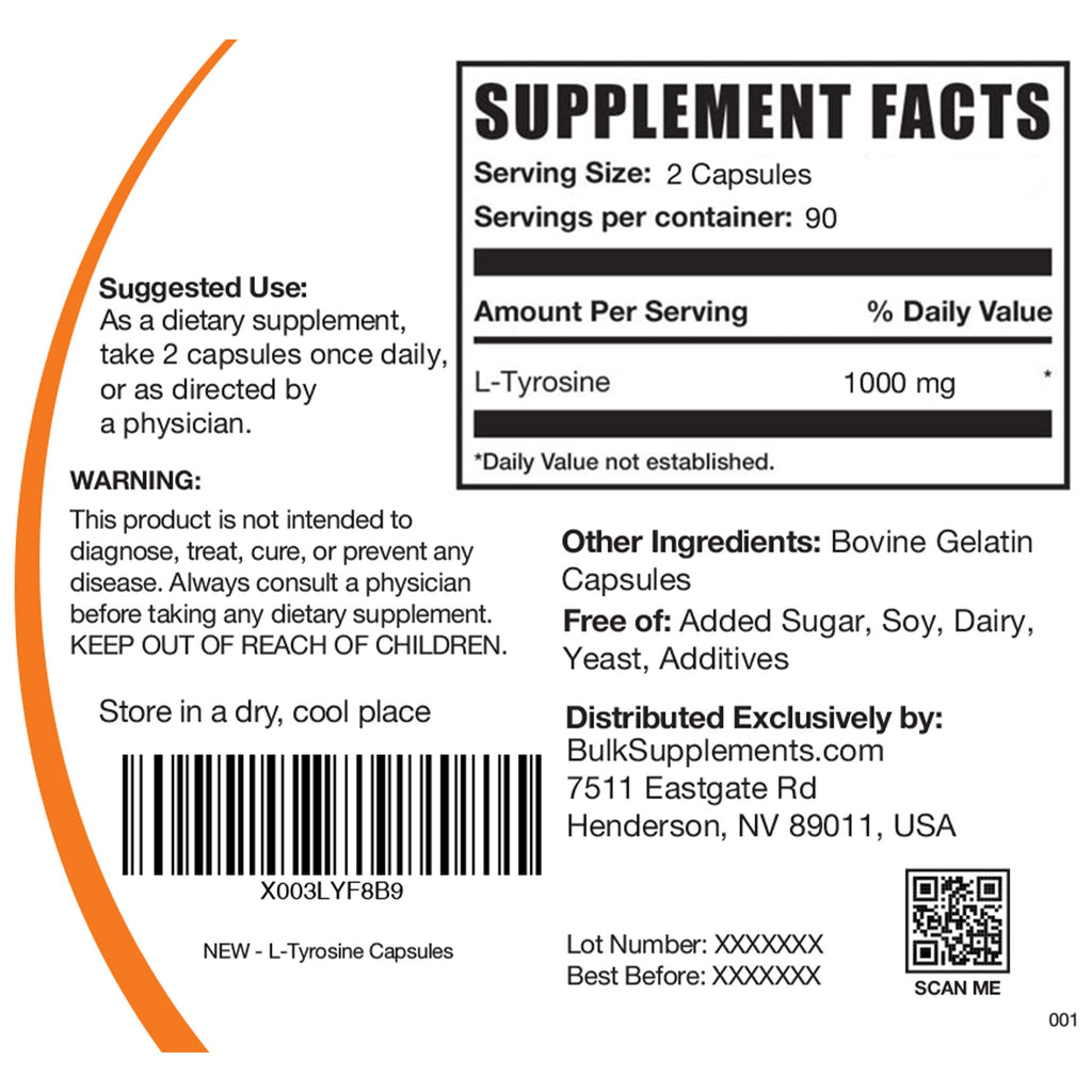 Boost mental performance with L-Tyrosine