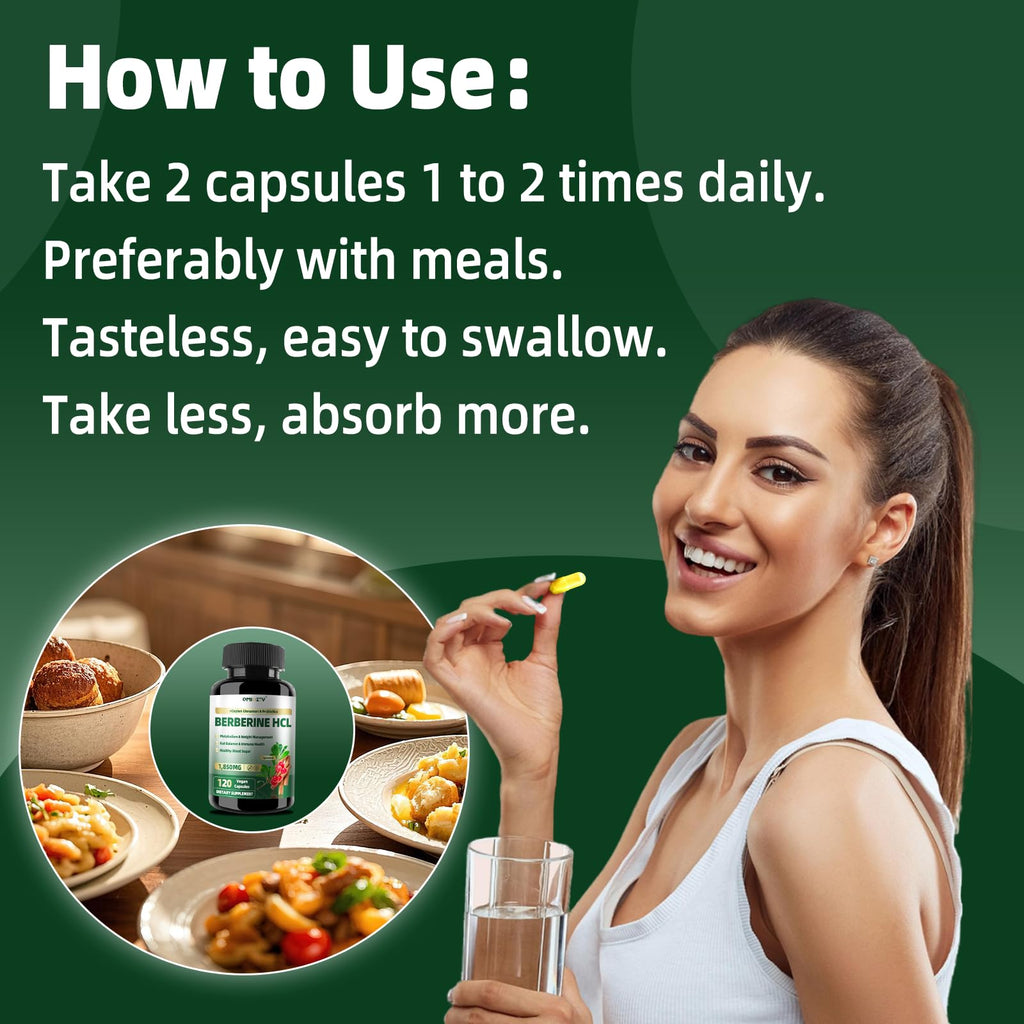 Boost metabolism with Berberine capsules