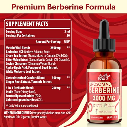 Boost metabolism with berberine drops