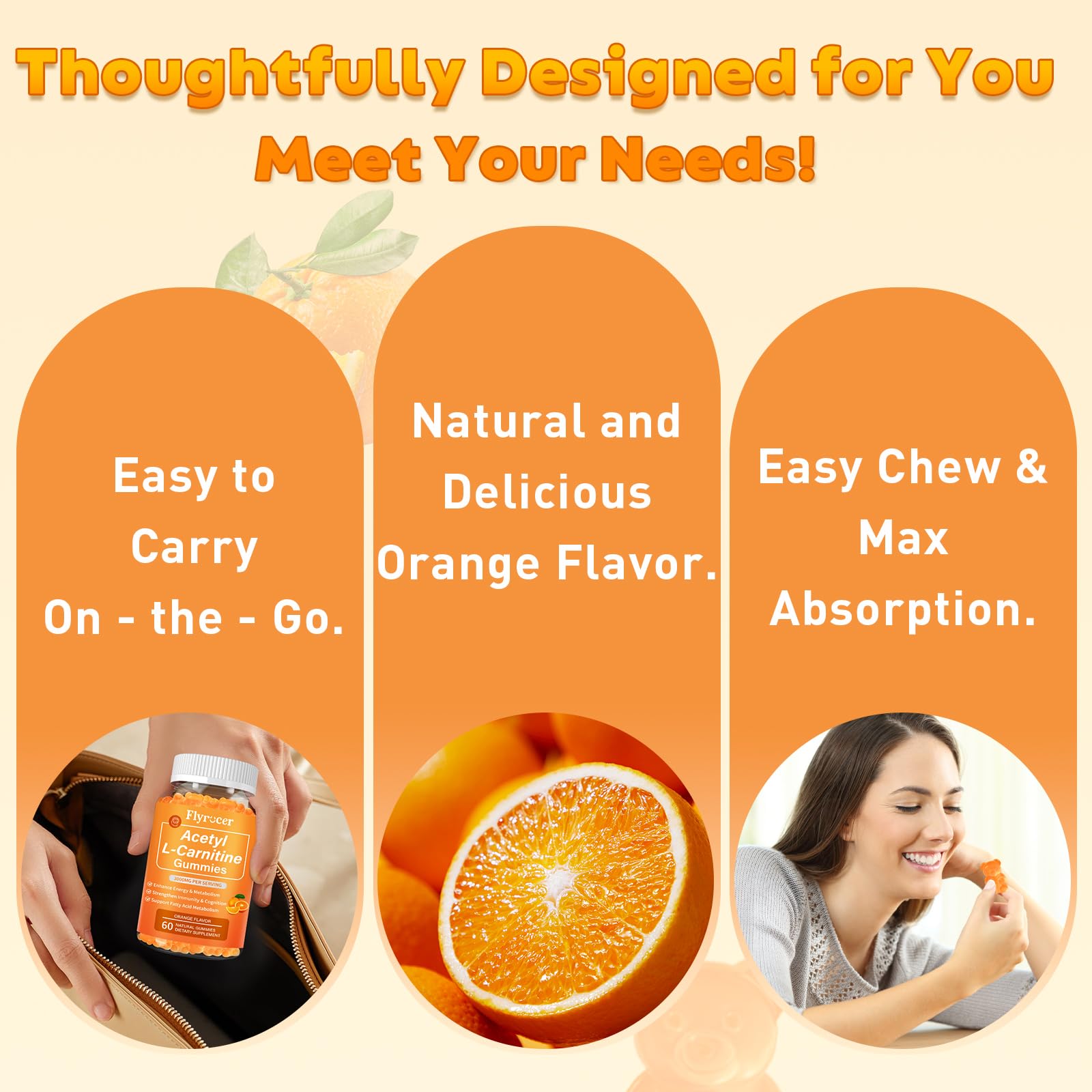 Boost metabolism with L-Carnitine gummies