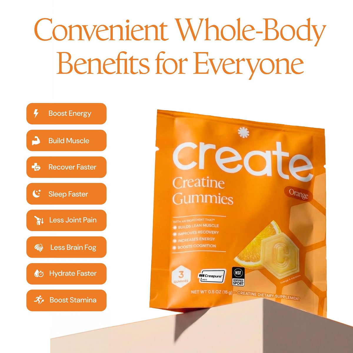 Boost performance with creatine gummies