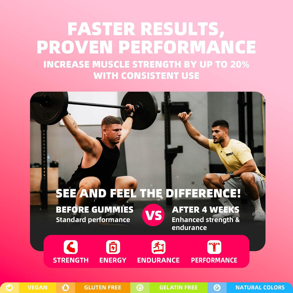 Boost performance with creatine gummies