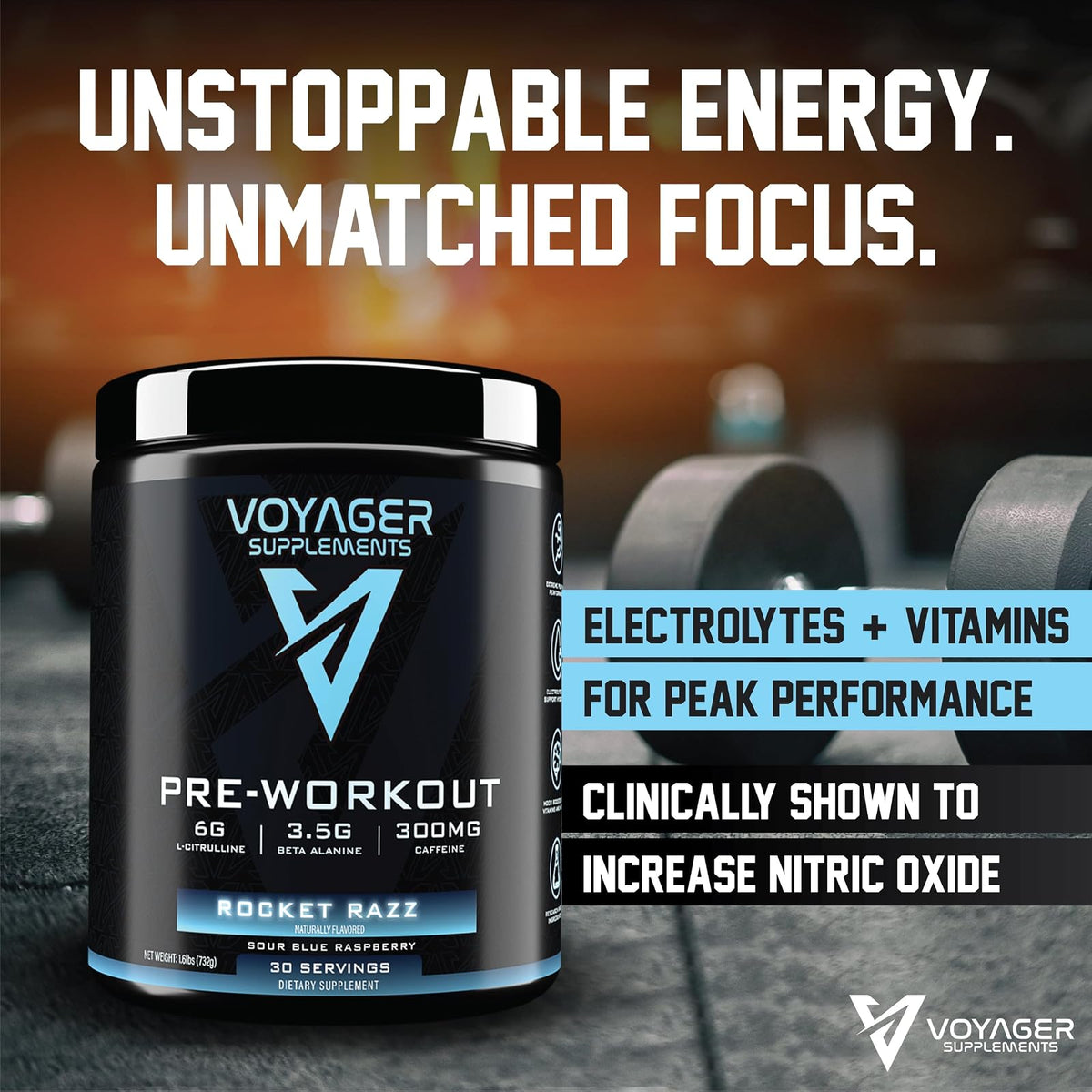 Boost performance with Rocket Razz pre-workout