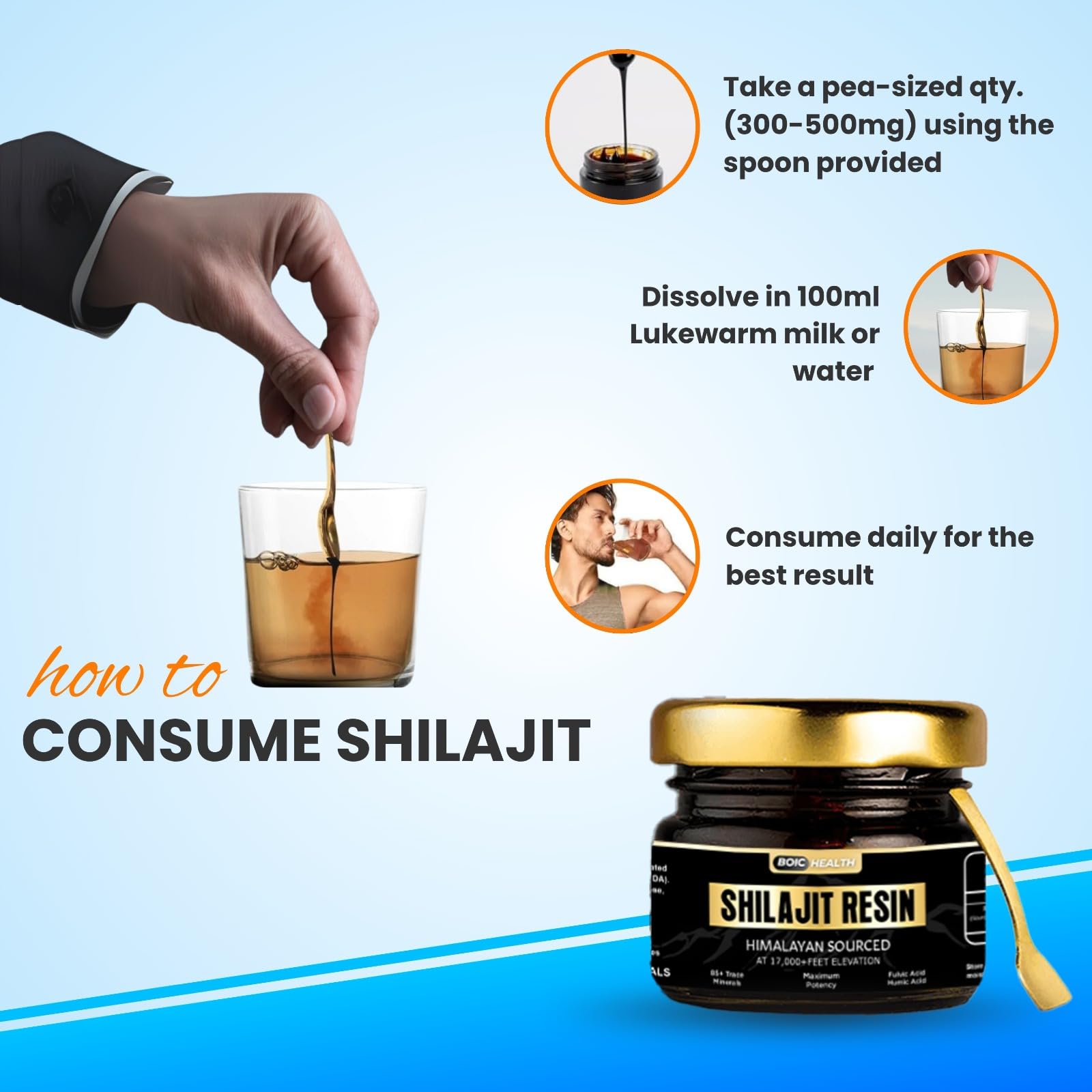 Boost performance with shilajit resin