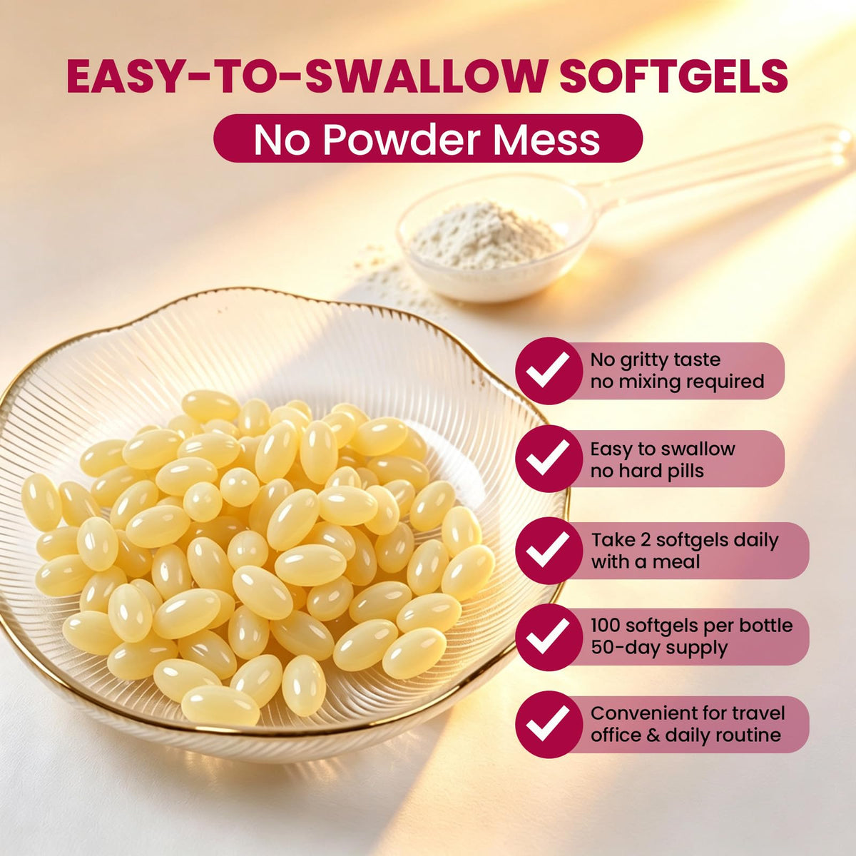 Boost skin elasticity with collagen