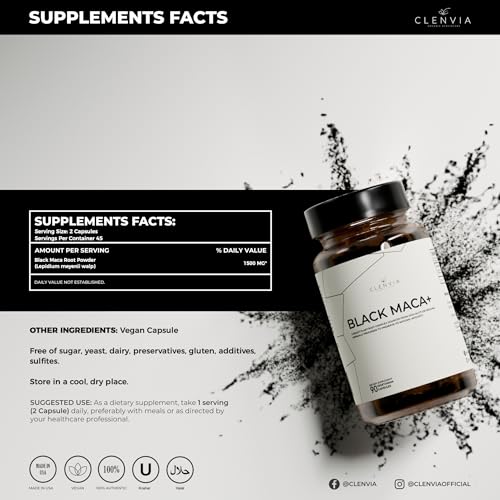 Boost stamina with Black Maca capsules