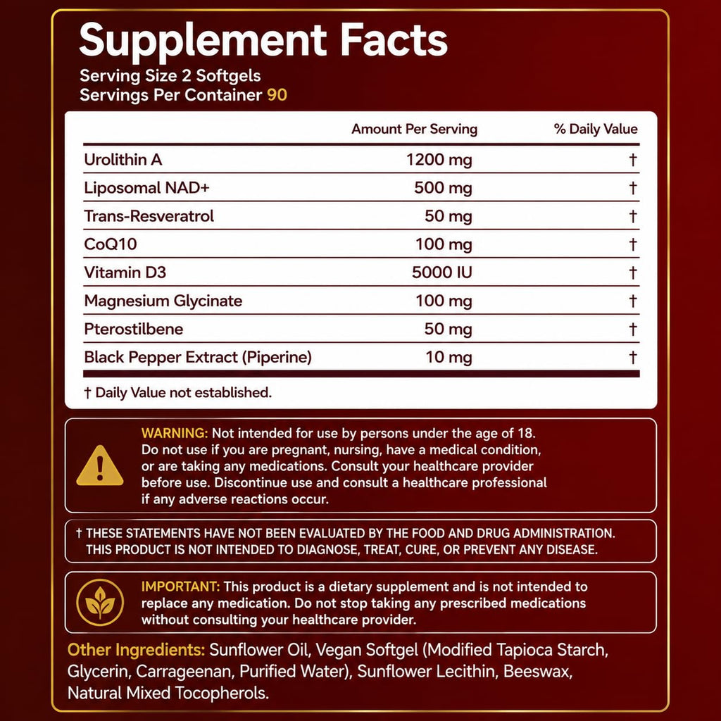 boost stamina with Urolithin A capsules