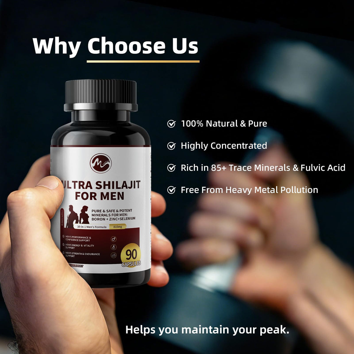 boost testosterone levels with M inch Shilajit