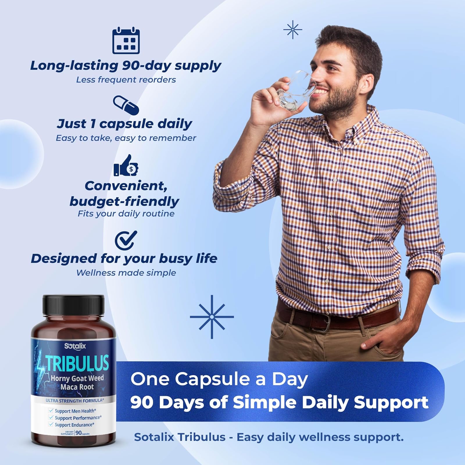 Boost testosterone with Tribulus Complex