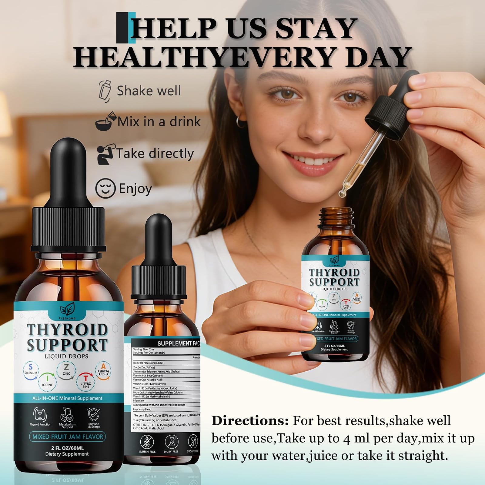 Boost thyroid function with liquid