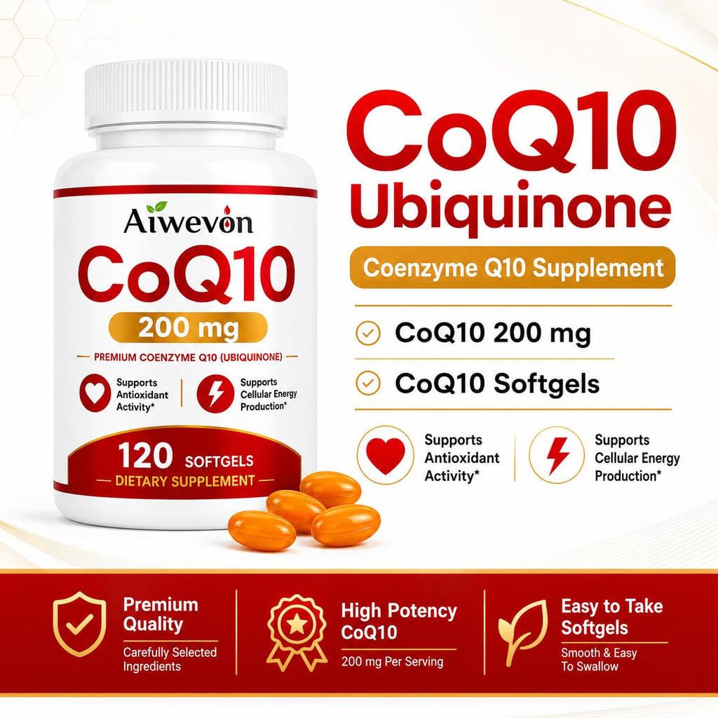 Boost vitality with CoQ10 softgels