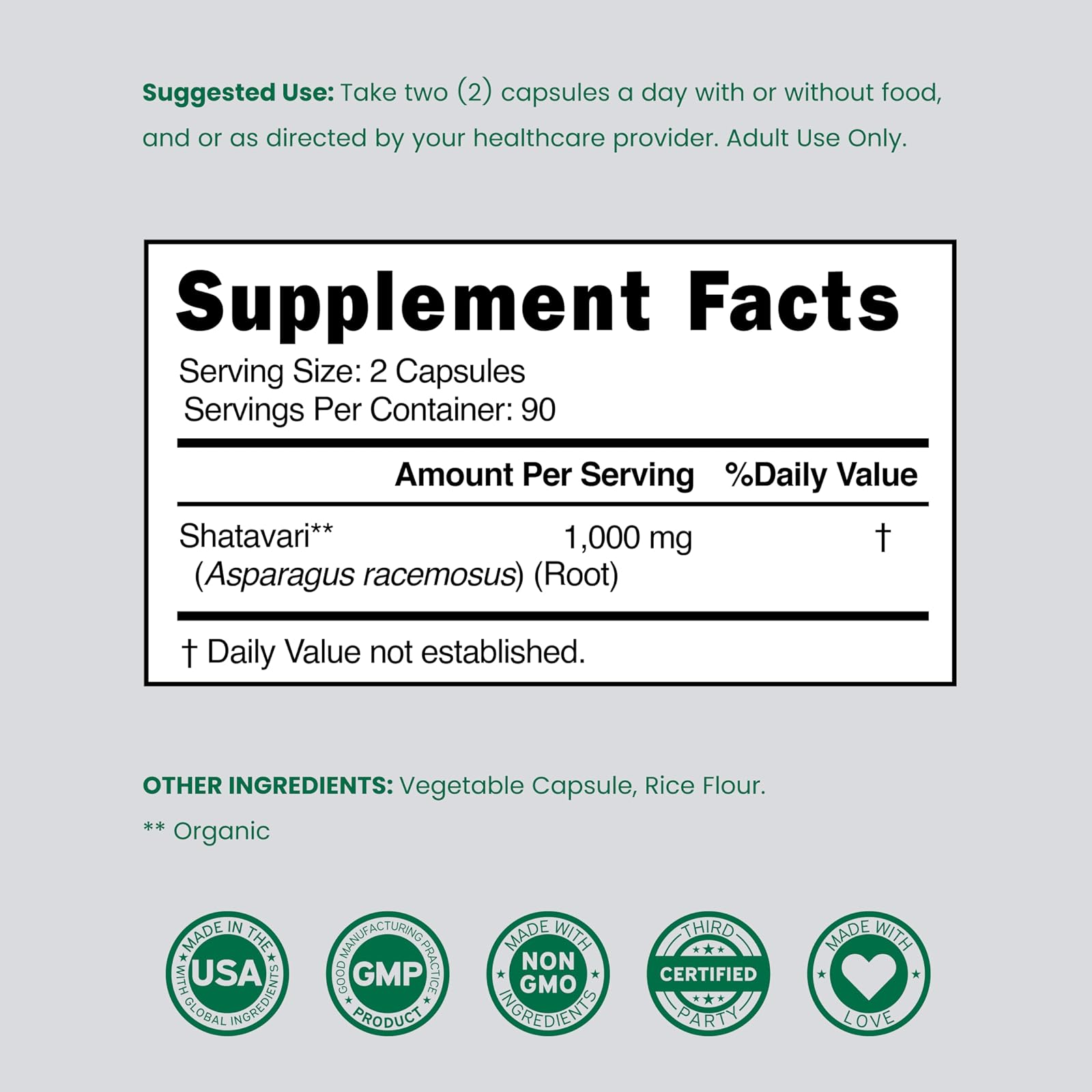 Boost vitality with organic Shatavari