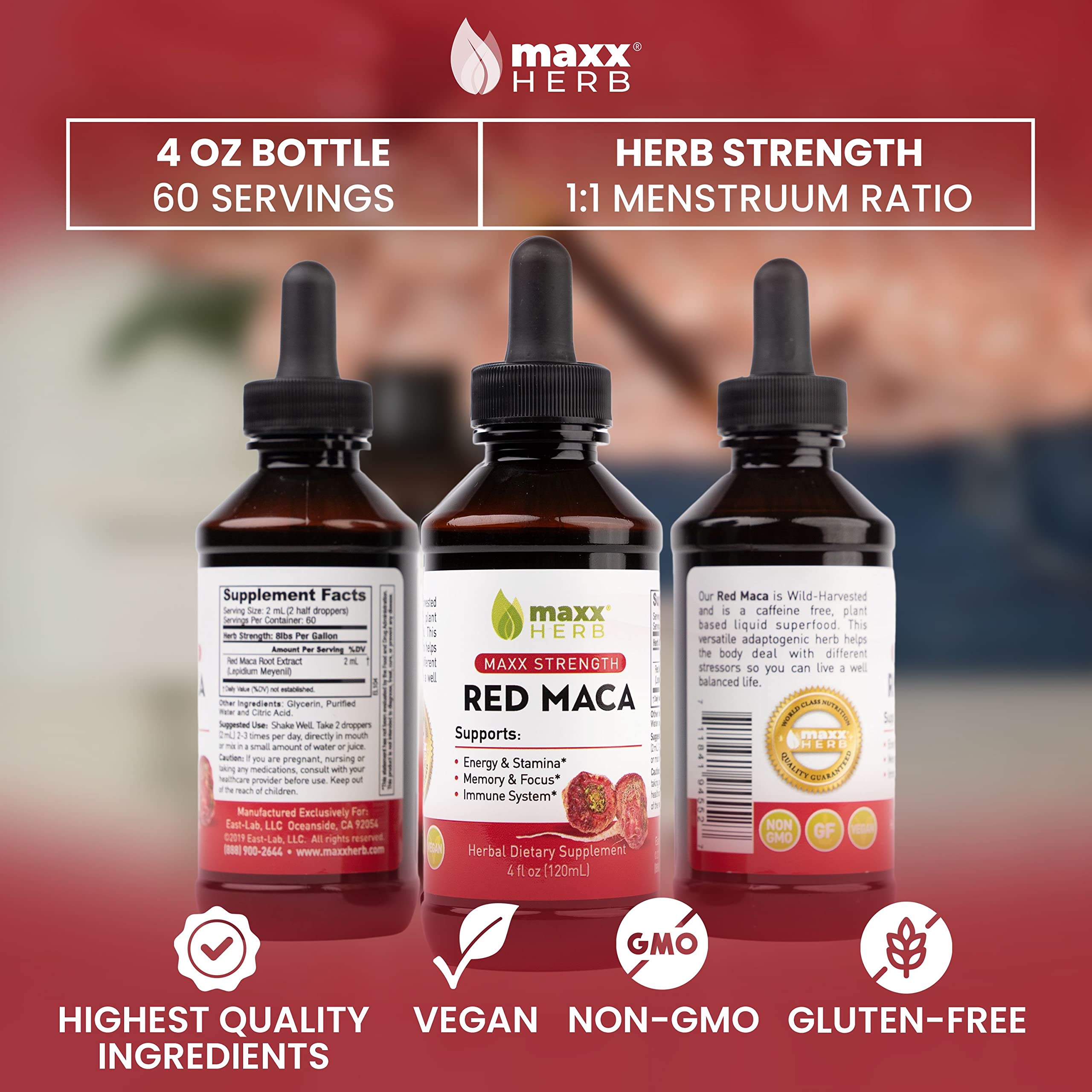 boost vitality with Red Maca supplements