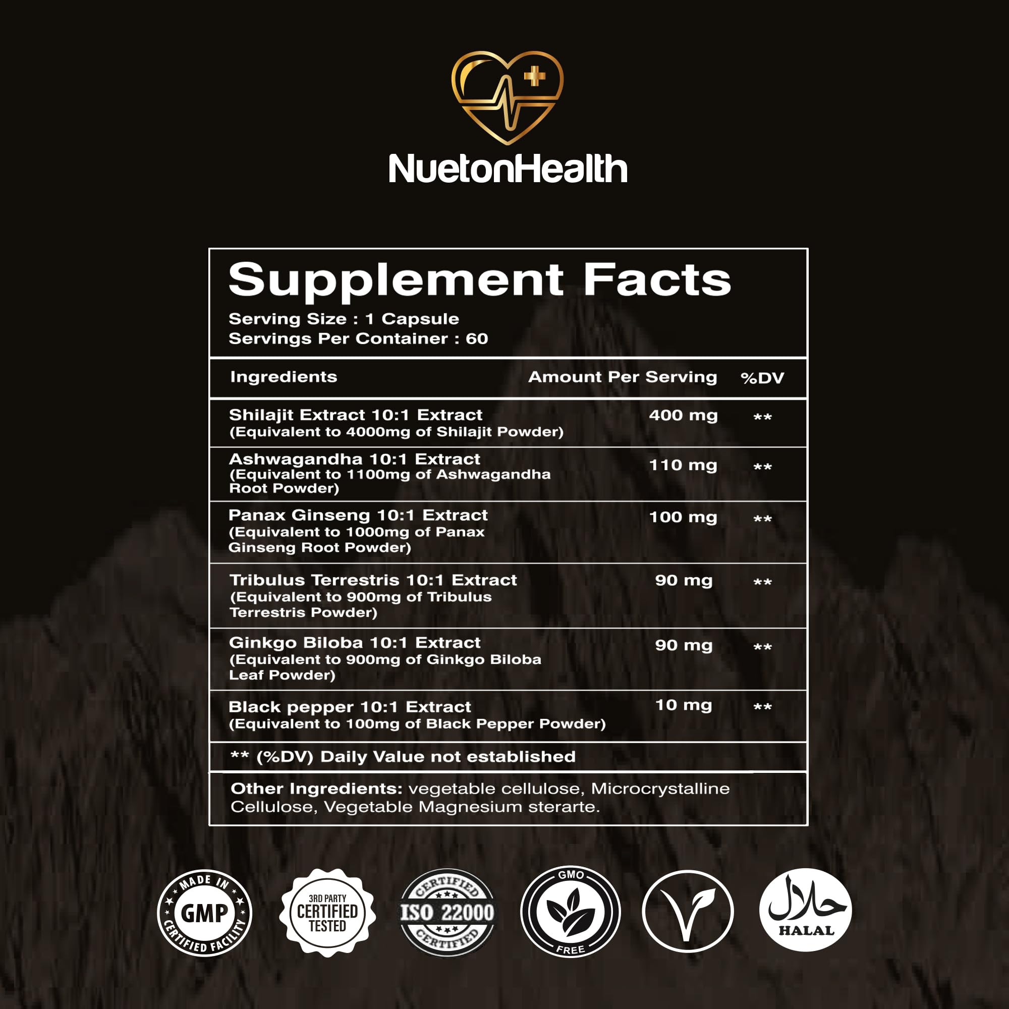 Boost vitality with shilajit and herbs