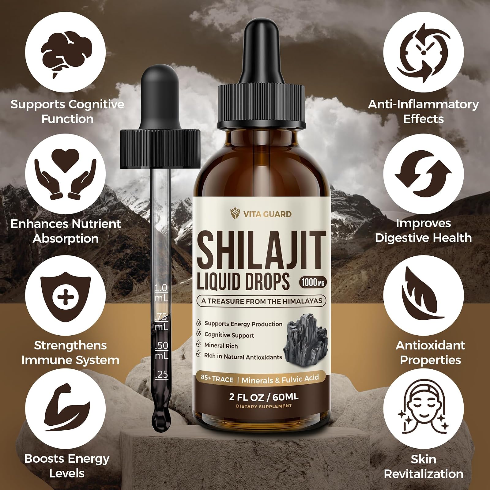boost vitality with Shilajit drops