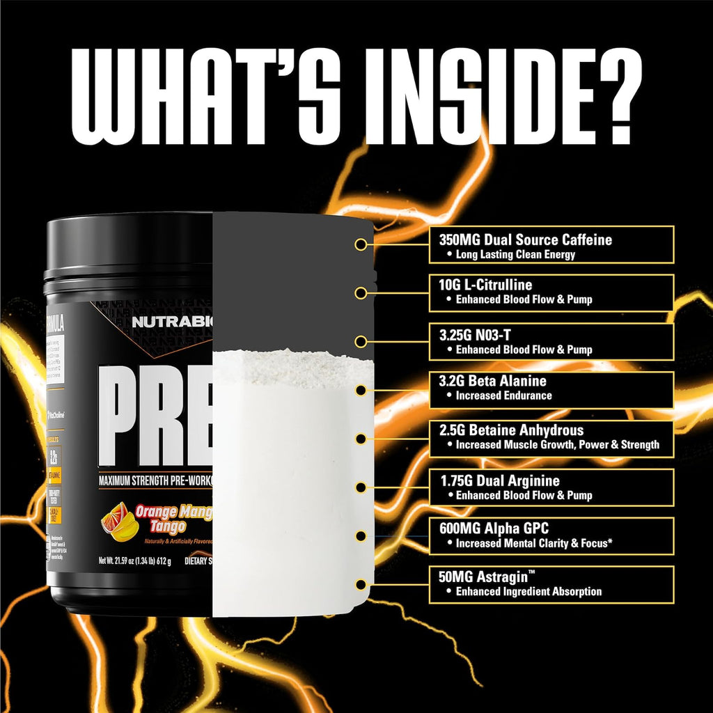 Boost workout performance NutraBio preworkout