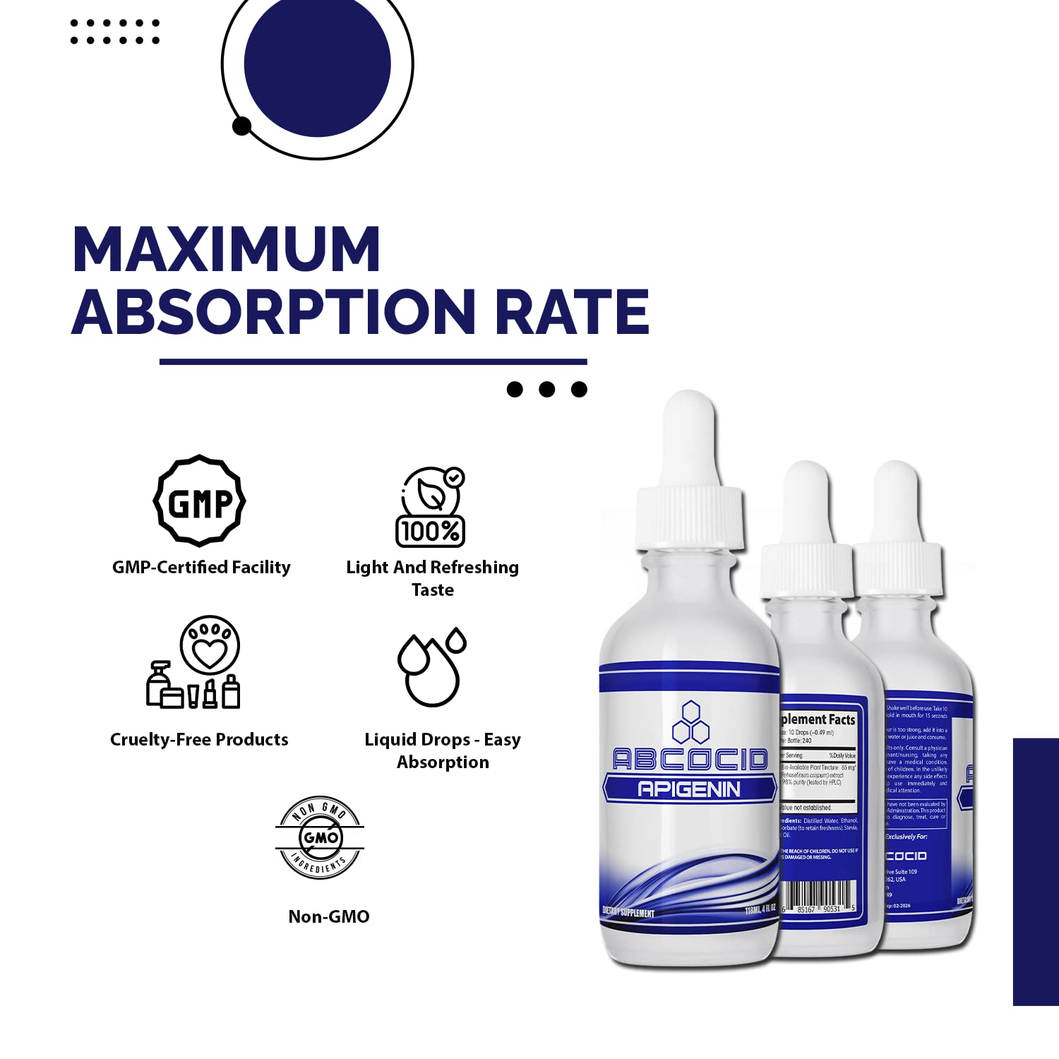 Boost your health with Apigenin supplement