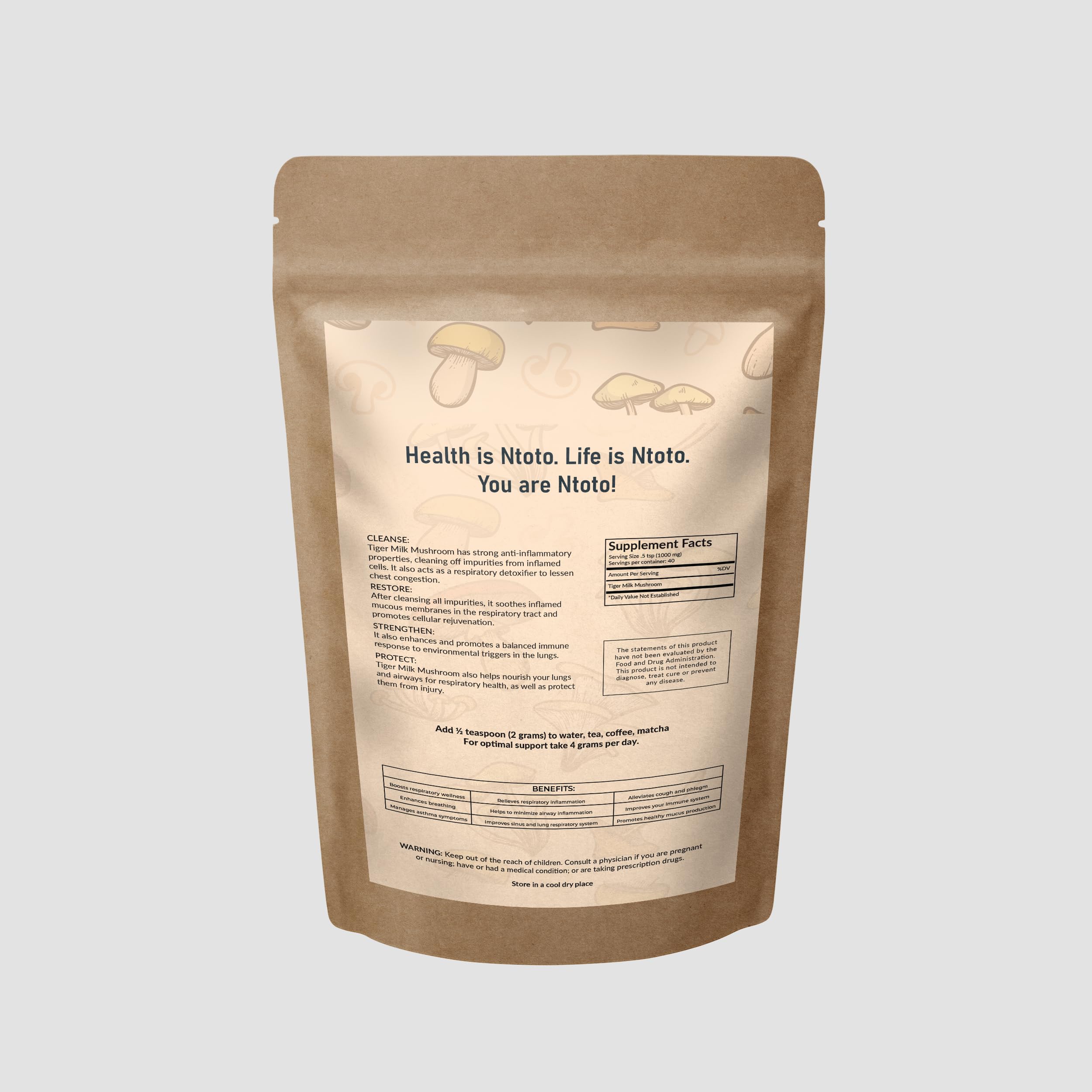 Boost your health with Tiger Milk Mushroom
