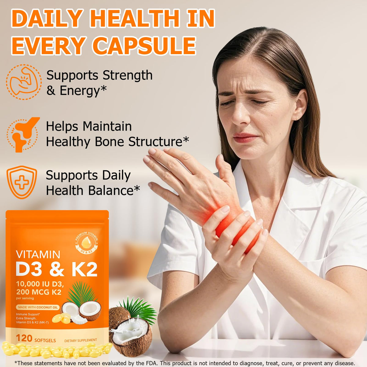 Boost your health with Vitamin D3 K2