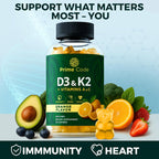 Boost your mood with vitamin D3 K2 gummies
