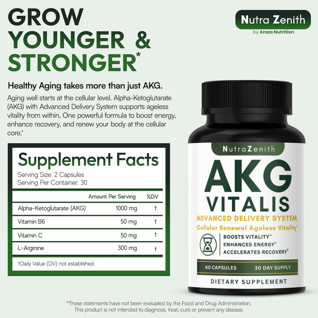 boost your vitality with AKG capsules