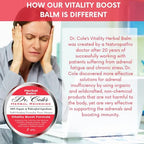 Boost your vitality with Dr. Cole's balm