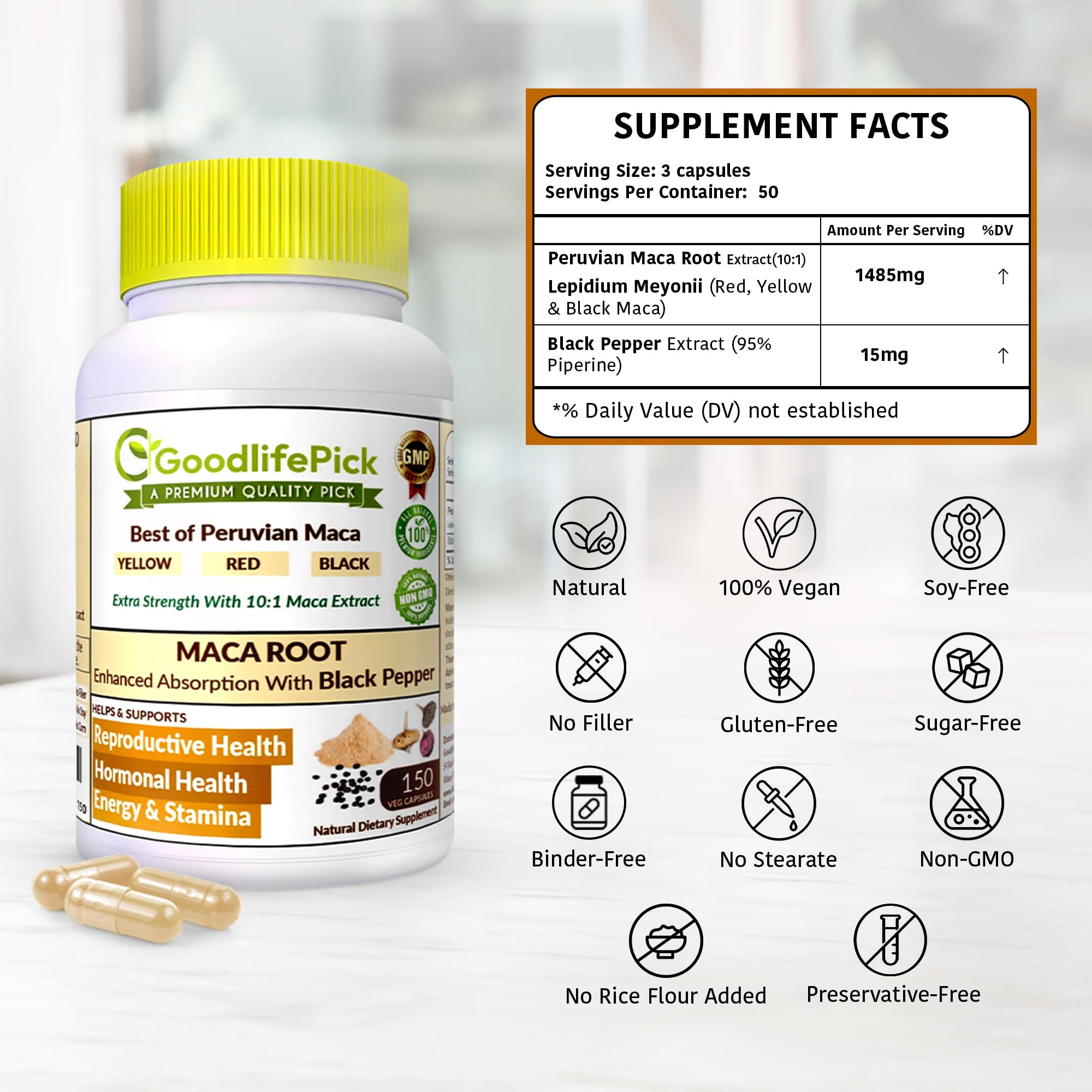 Boost your vitality with Maca capsules