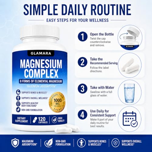 Boosts energy levels naturally with magnesium