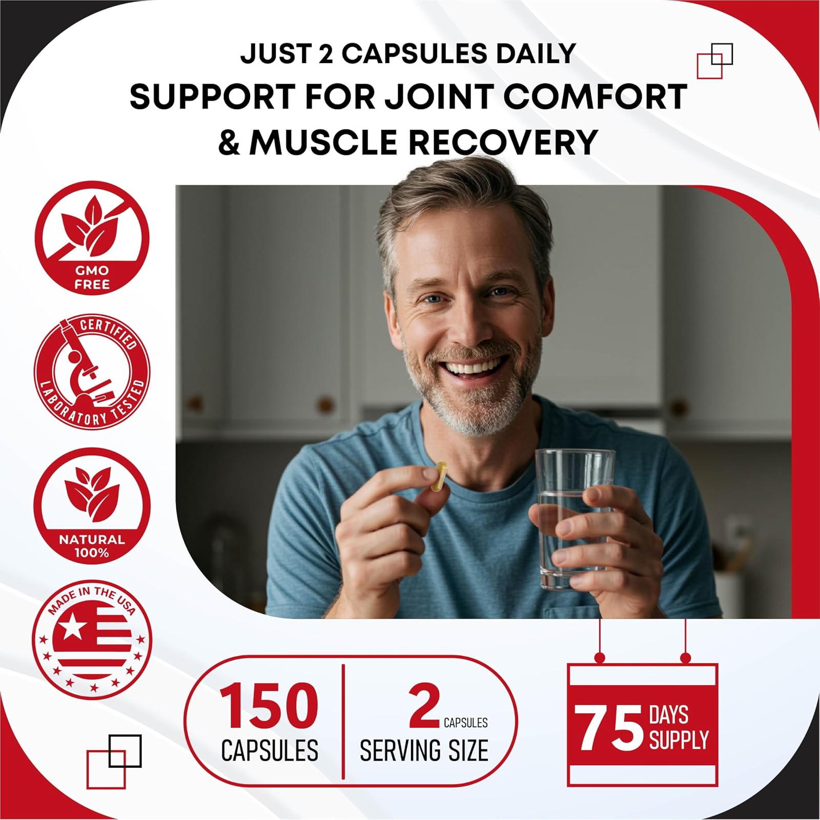 Boosts immune system with turmeric