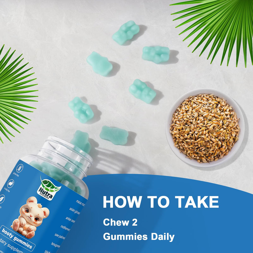 Booty Support Gummies with maca benefits
