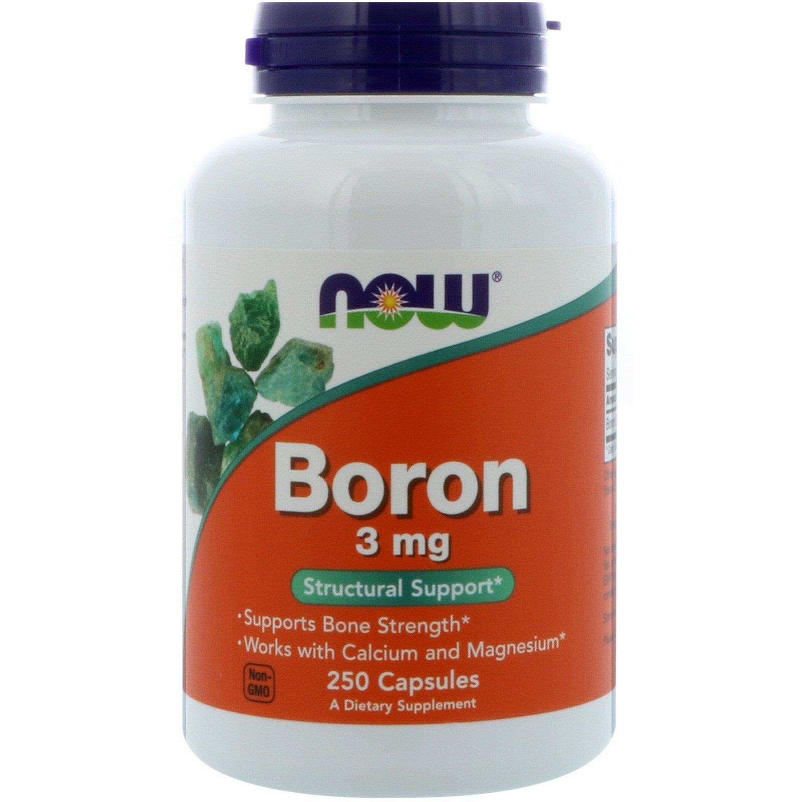 Boron 3mg calcium supplement capsules