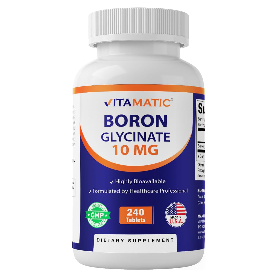 Boron glycinate tablets for bone health