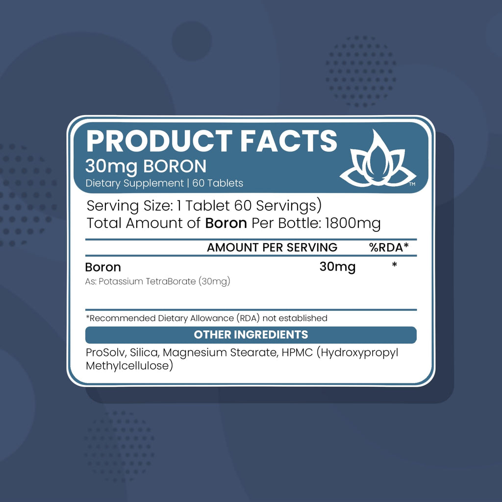 Boron mineral supplement for immune support