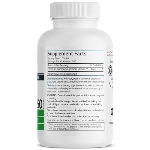 Boron supplement for bone health