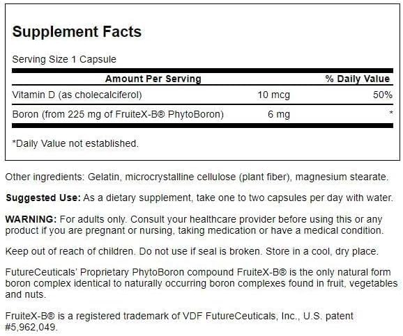 Boron supplement for bone health