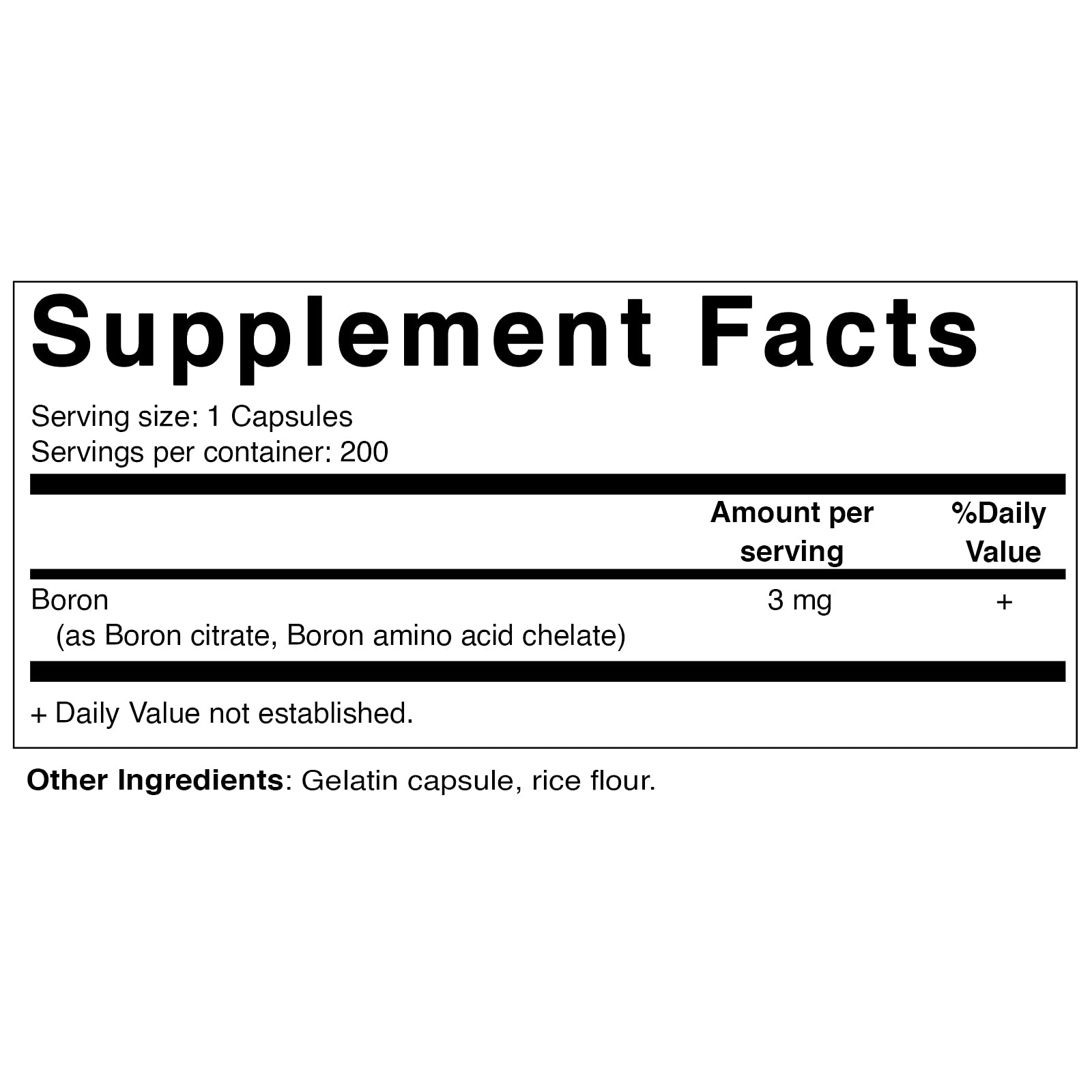 Boron supplement for optimal health