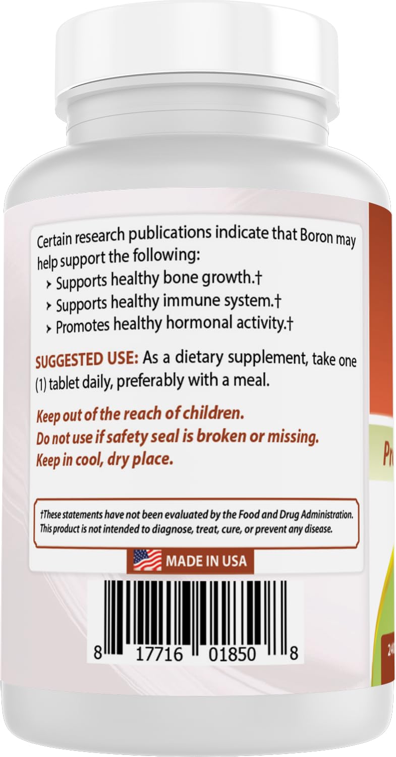 Boron supplement for overall wellness
