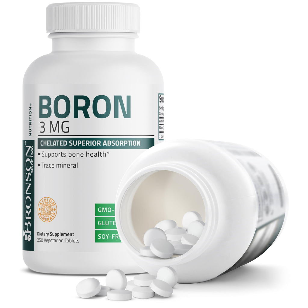 Boron trace mineral for healthy bones