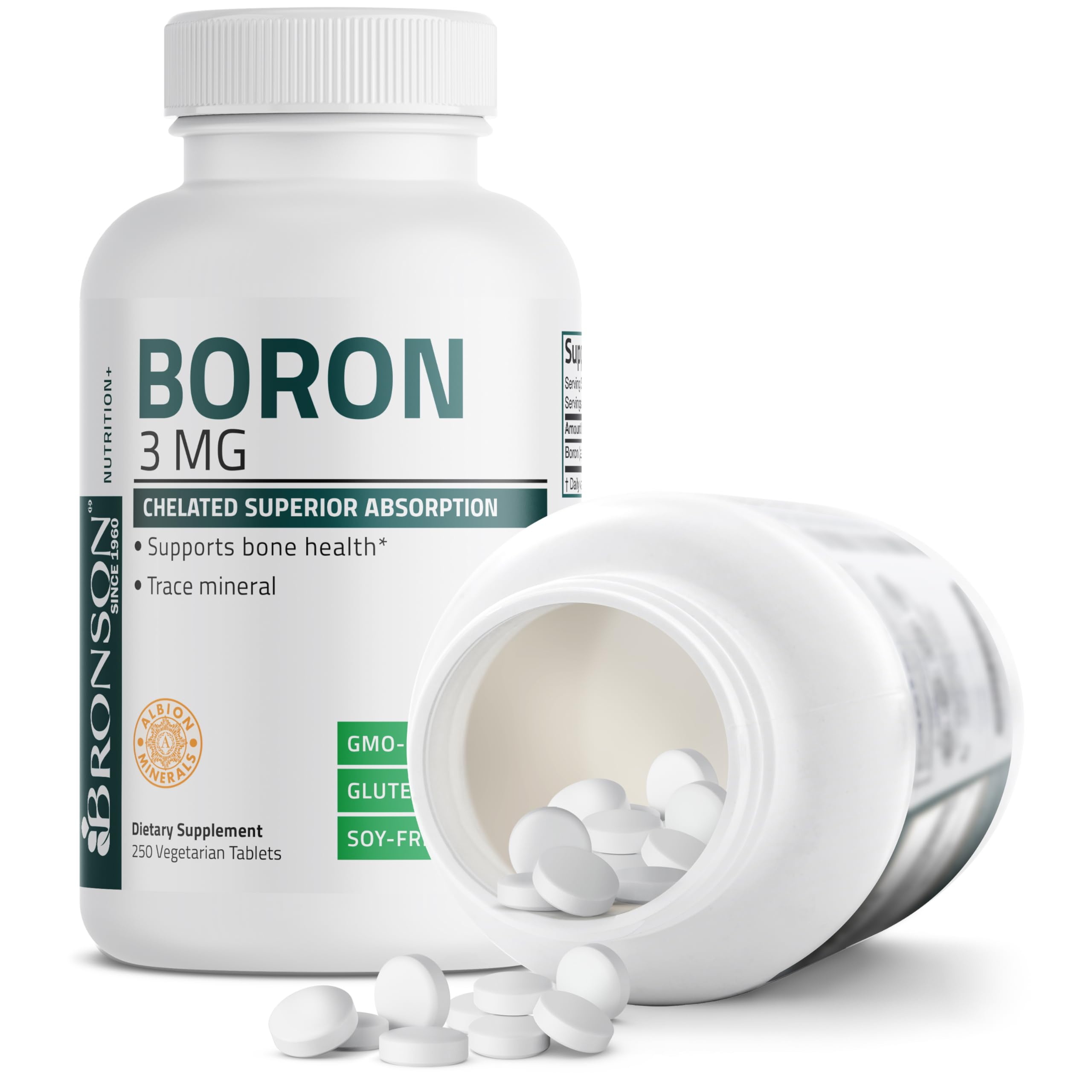 Boron trace mineral for healthy bones