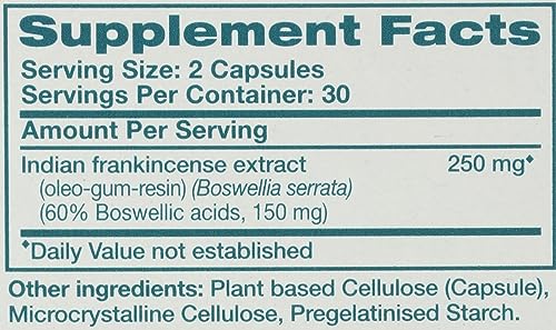 Boswellia capsules for inflammation relief