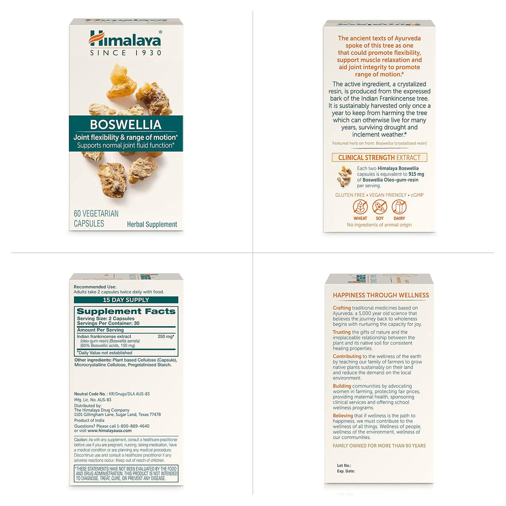 Boswellia capsules for overall wellness