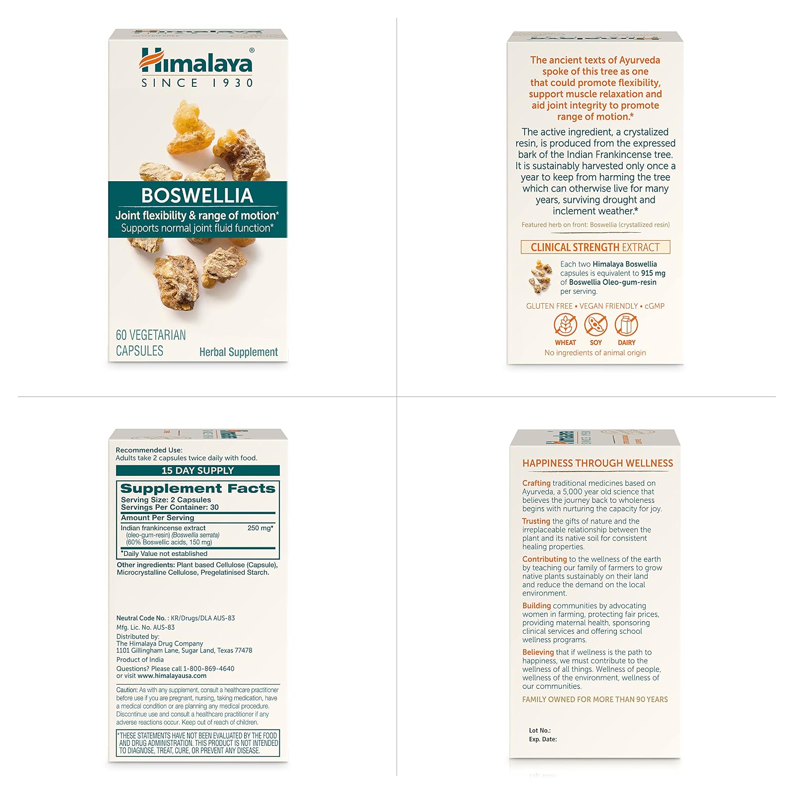 Boswellia capsules for overall wellness